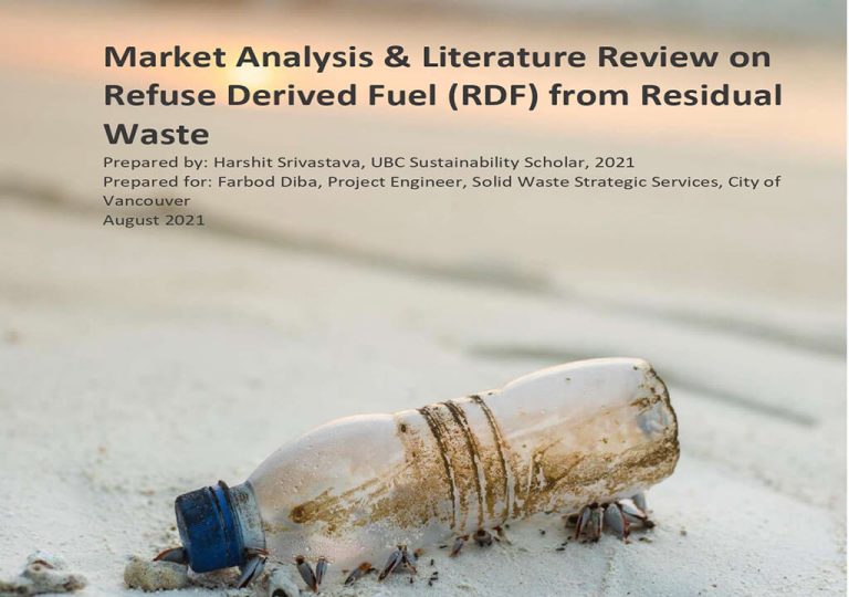 Market Analysis On RDF From Waste-Vancouver - Canada - Namicoenergy